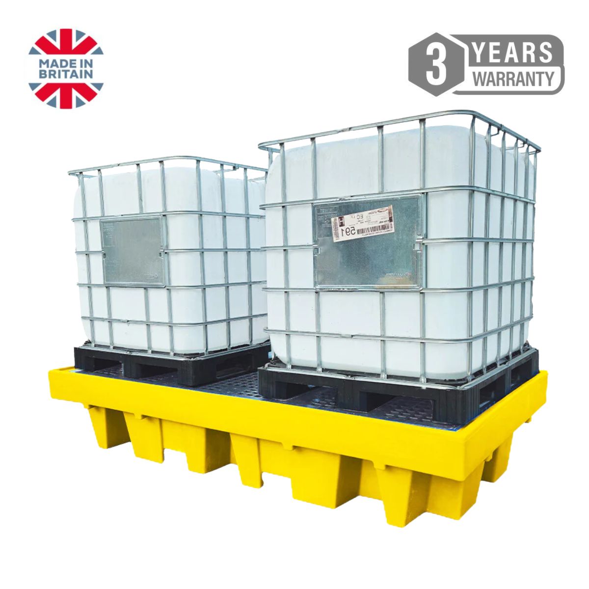 Single IBC Bund Pallet Without Deck (BB3) | First Mats