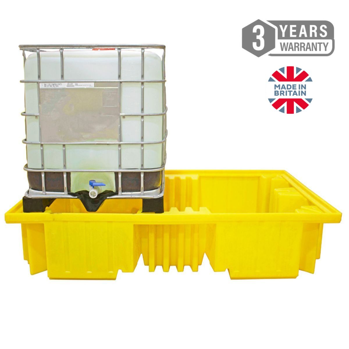 Double IBC Bund Pallet with Removable Deck | First Mats UK