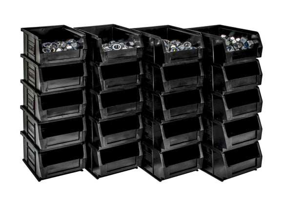 Black Recycled TC Small Parts Bins (Various Sizes)