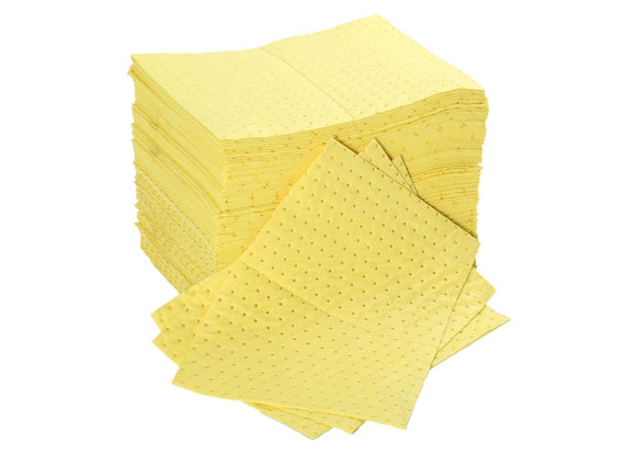 Single-Weight Chemical Absorbent Pads - 200 Pack