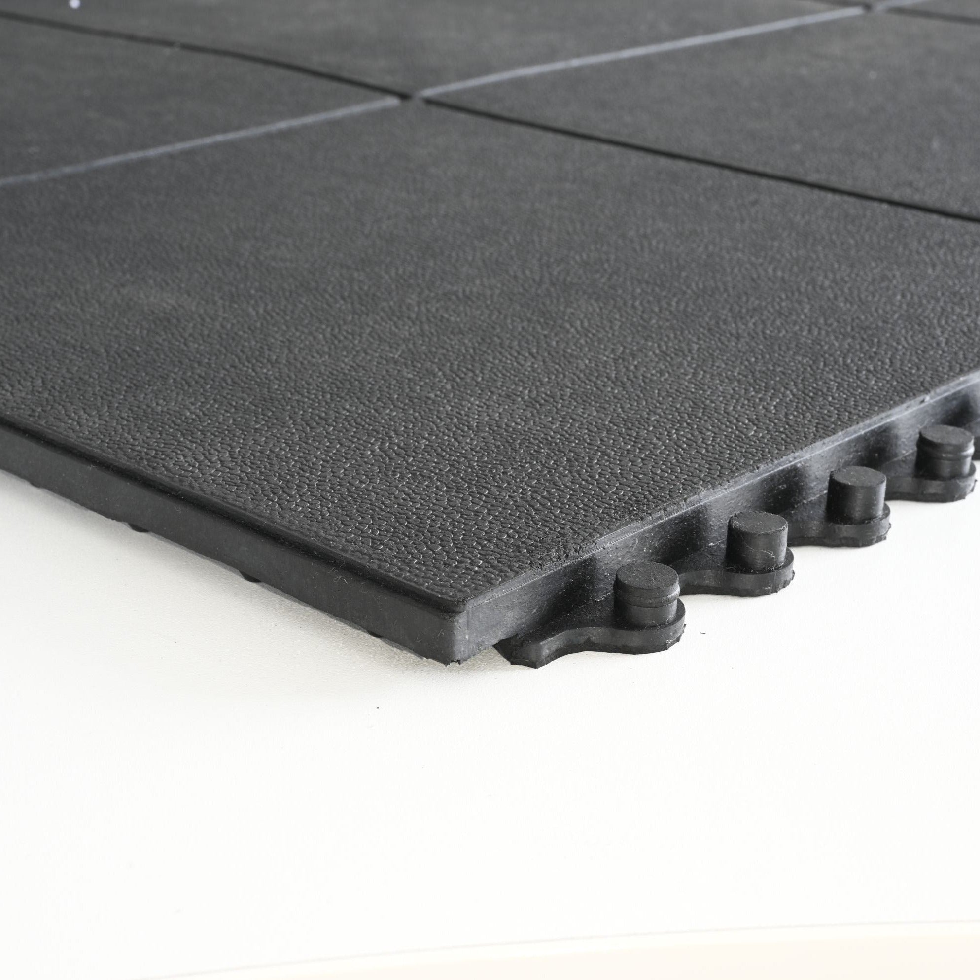 Solid-Top Interlocking Anti-Fatigue Mat Tiles | First Mats UK
