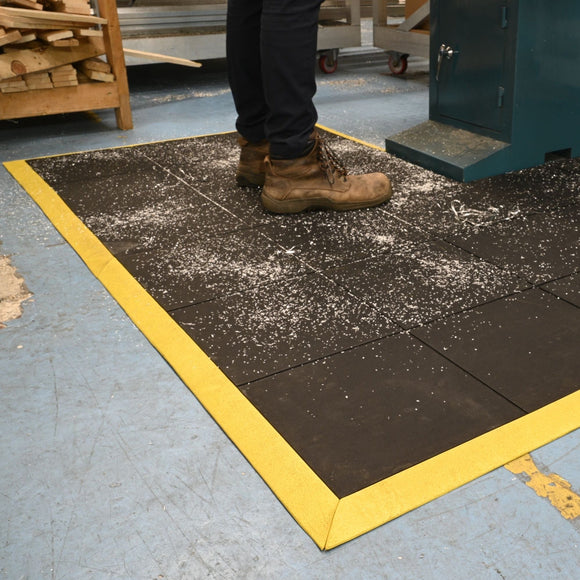 Solid-Top Interlocking Anti-Fatigue Mat Tiles | First Mats UK