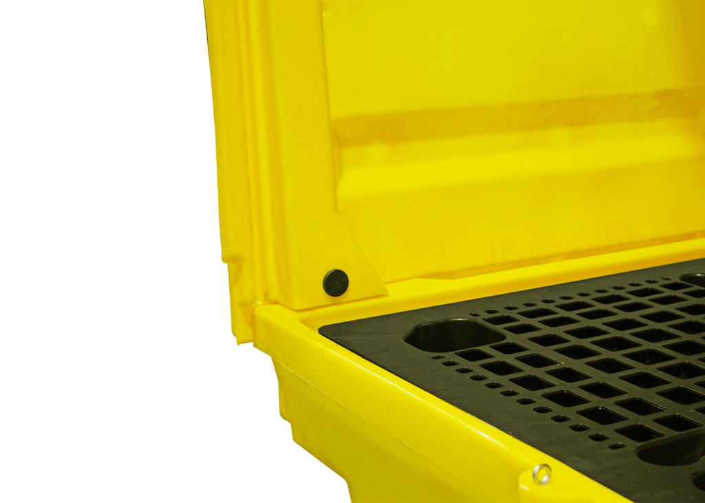 Eco 4 Drum Hard Covered Lockable Spill Pallet | First Mats UK