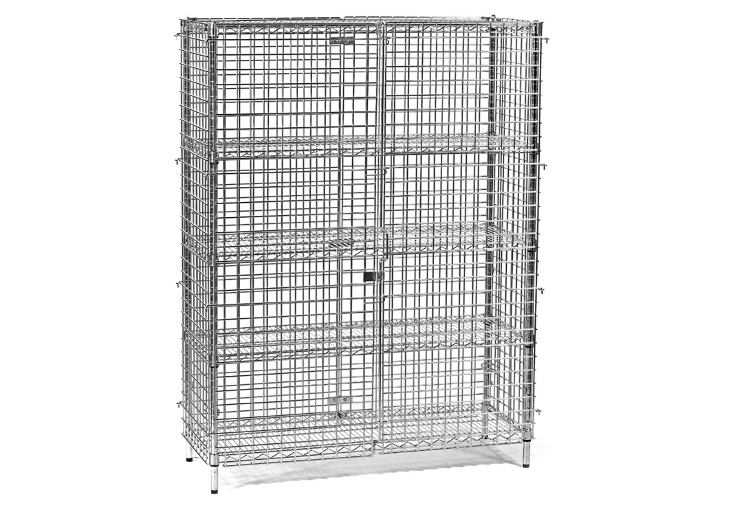 Static Four-Tier Wire Mesh Cage Lockers
