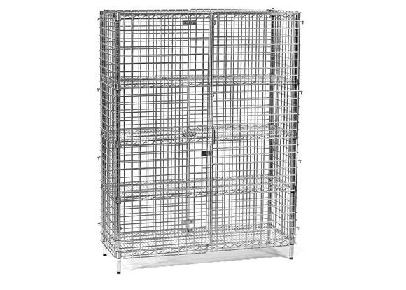 Static Five-Tier Wire Mesh Cage Lockers