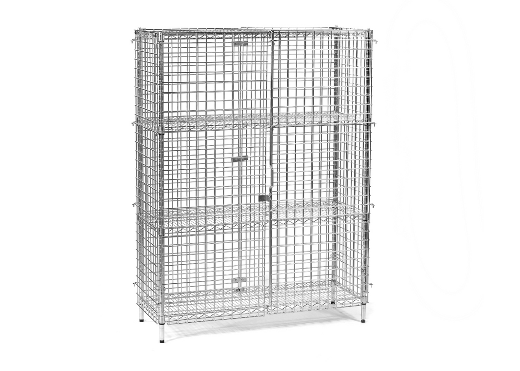 Static Five-Tier Wire Mesh Cage Lockers