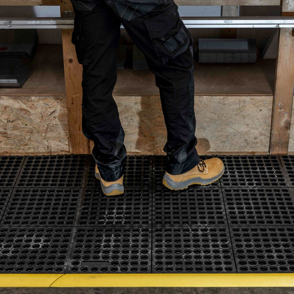 Solid-Top Interlocking Anti-Fatigue Mat Tiles | First Mats UK