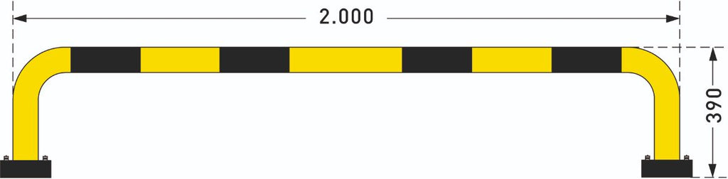 Shock Absorbing Indoor Warehouse Barriers (39cm High)
