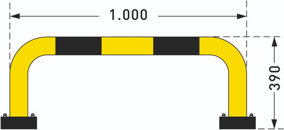 Shock Absorbing Indoor Warehouse Barriers (39cm High)