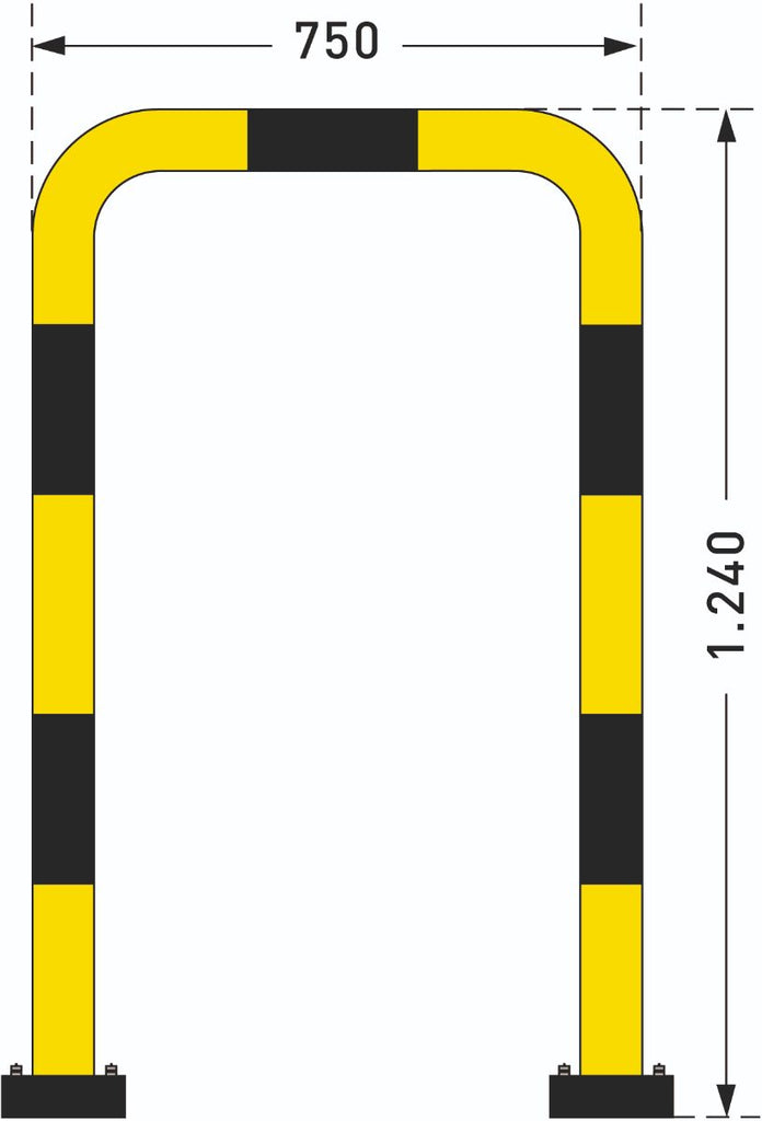 Shock Absorbing Indoor Warehouse Barrier (124cm High)