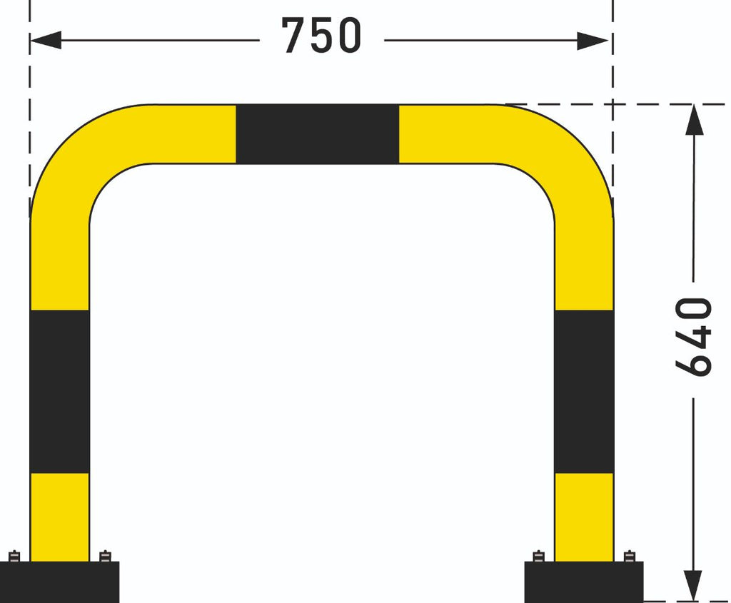 Shock Absorbing Indoor Warehouse Barriers (64cm High)