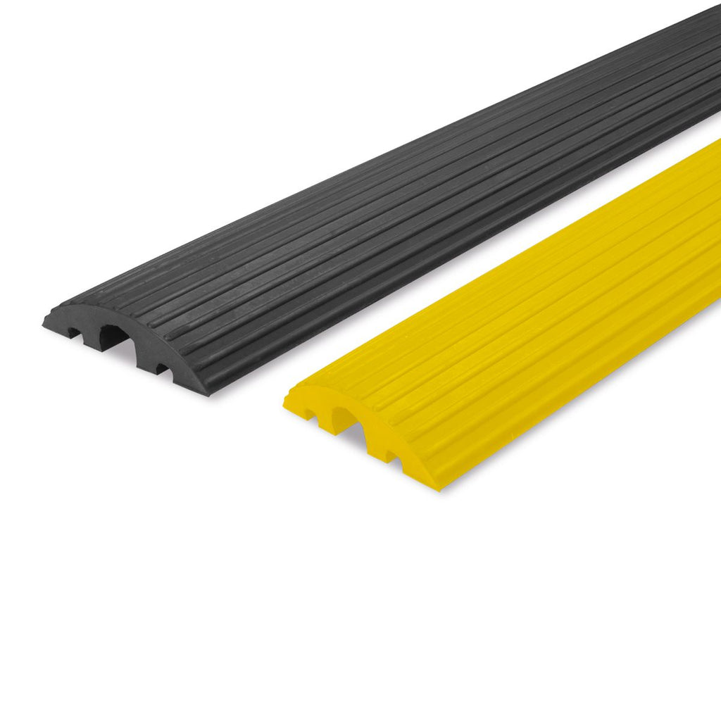 Small Outdoor Rubber Cable Ramps- Black or Yellow (120cm)