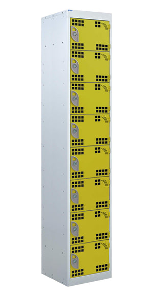 8 Compartment Tool Charging Locker - RCD Plug | First Mats Ltd