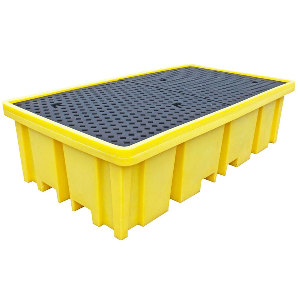 Double IBC Bund Pallet with 4-Way Forklift Access - BB2FW