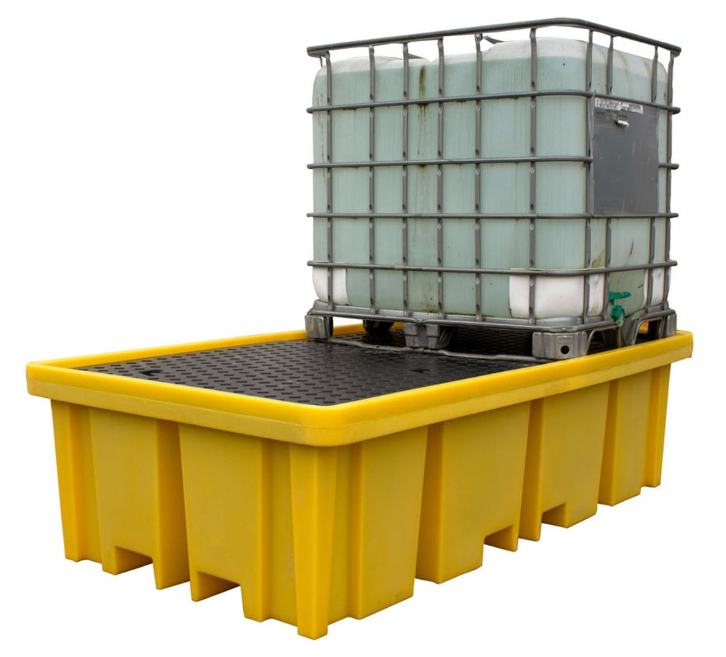 Double IBC Bund Pallet with 4-Way Forklift Access - BB2FW