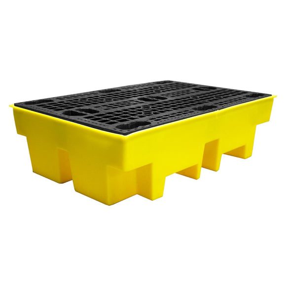 Bunded Spill Pallet for 2 x 205Ltr Drums (BP2) | First Mats UK