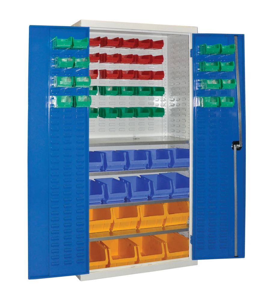 Parts Storage Cabinet with 10 x size 3, 8 x size 5 and 41 x size 2 ...