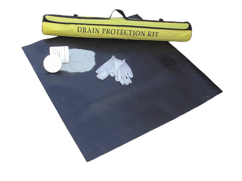 Neoprene Drain Spill Cover Protection Kit, 100cm x 100cm | First Mats
