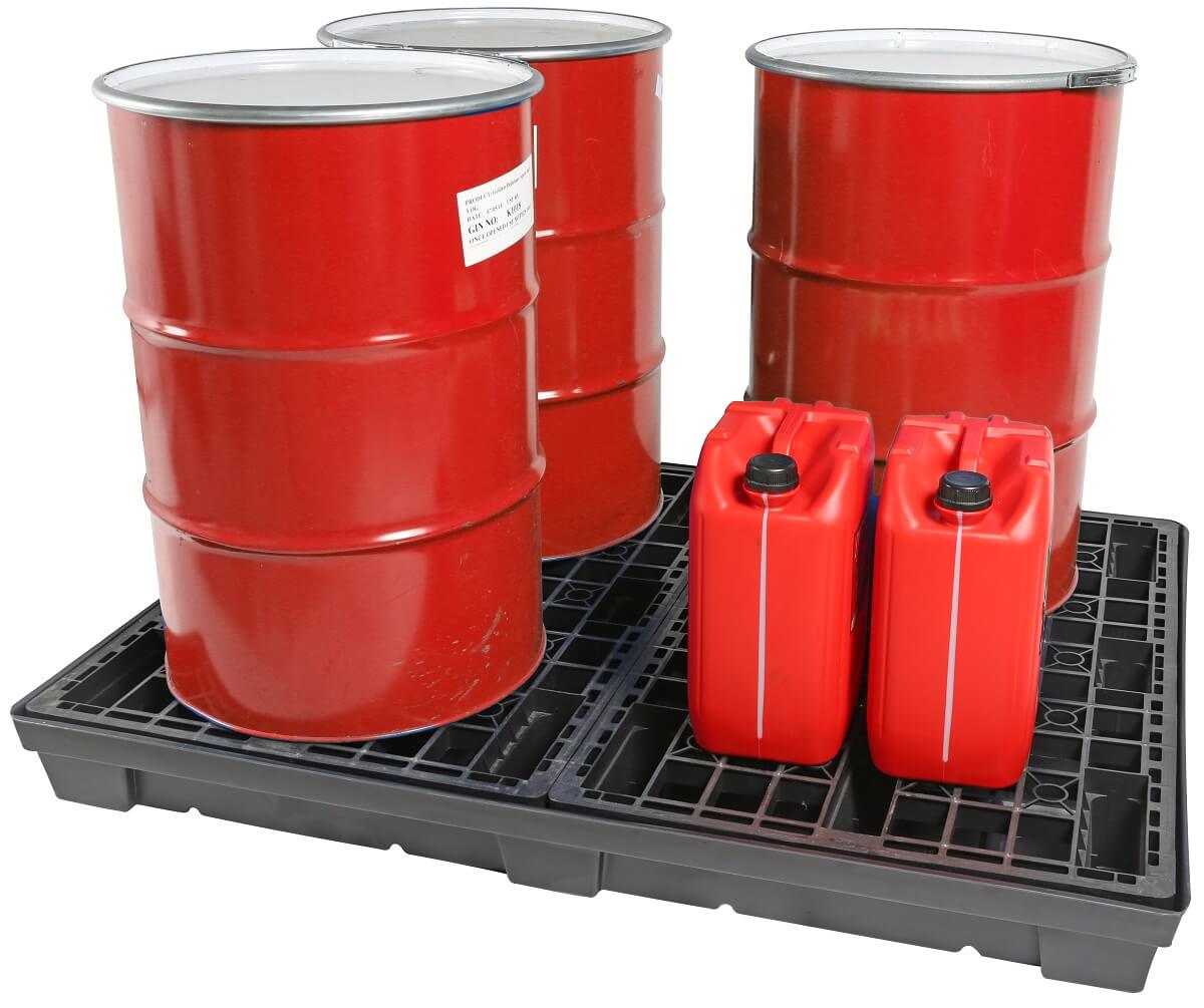 Standard Spill Containment Pallet for 4 x 205Ltr Drums