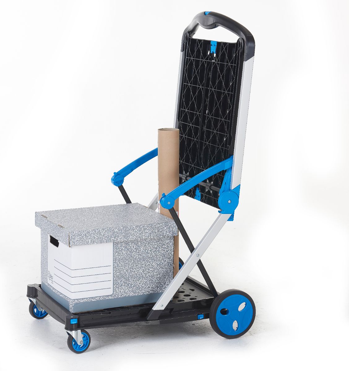 ProPlaz Folding Trolley with Shelf and Basket | Buy Online