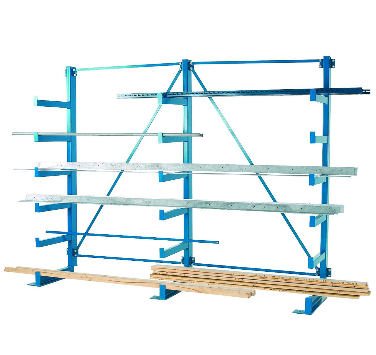 Cantilever Racking with Parallel Arms - Single Sided