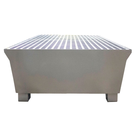 Galvanised Steel Double IBC Bund Pallet | UK Storage Compliant