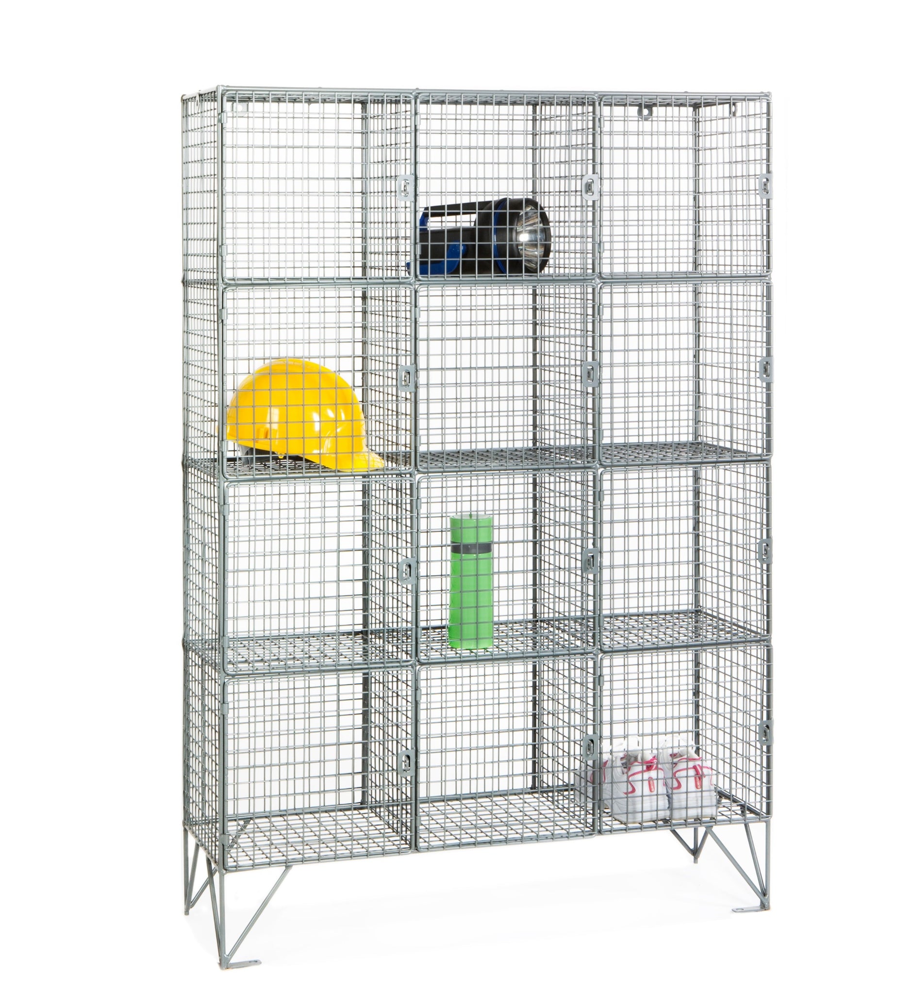 Six-Door Wire Mesh Lockers | Large Mesh Storage Lockers