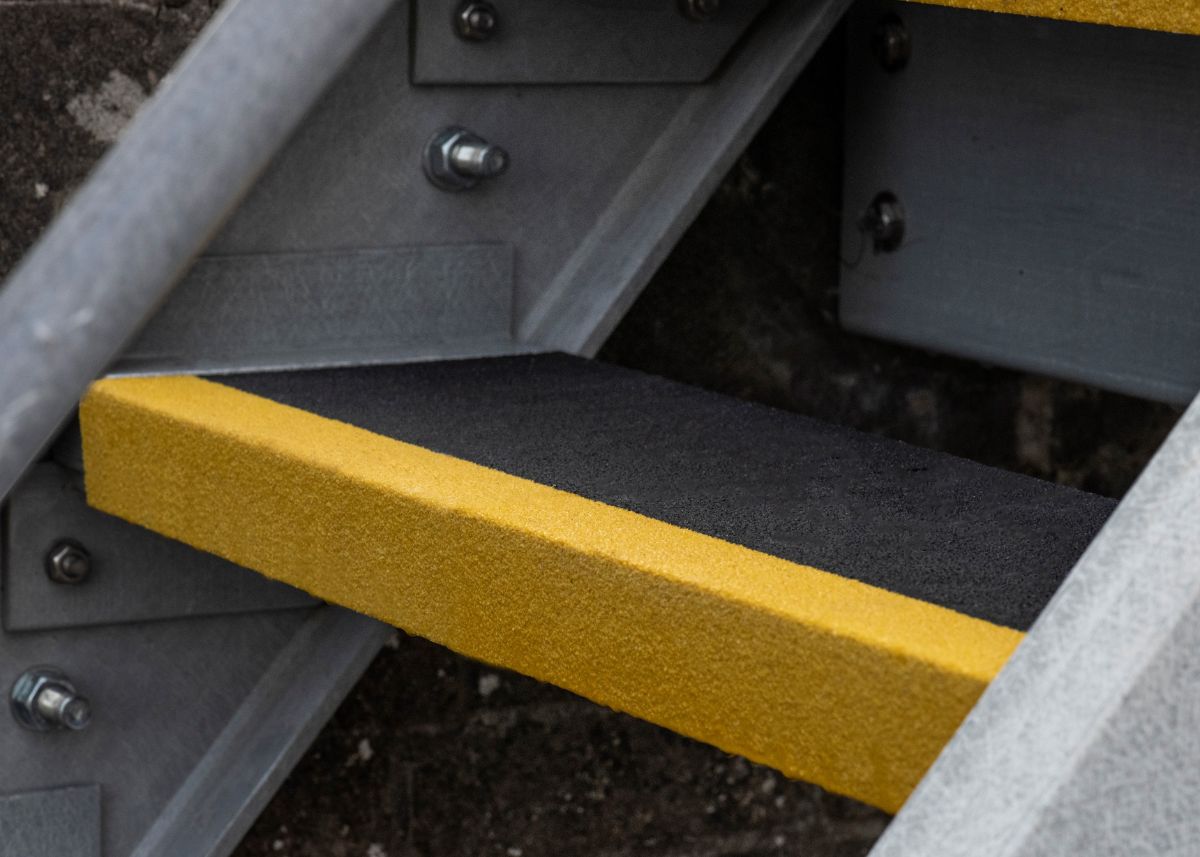 Non-Slip Outdoor Stair Treads, 345mm x 55mm | First Mats UK