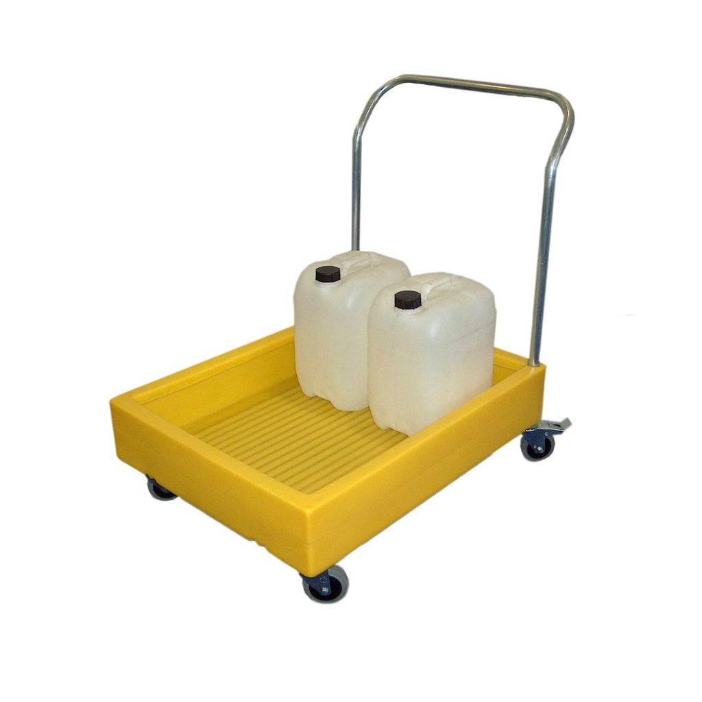 Compact Bunded Trolley for 25L Containers | First Mats UK