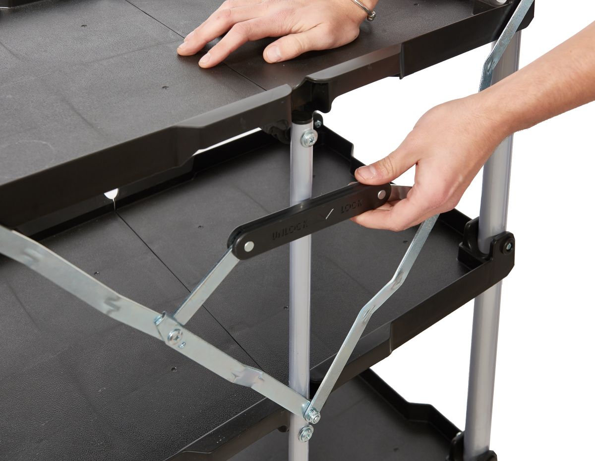Proplaz Folding Shelf Trolley - 75kg