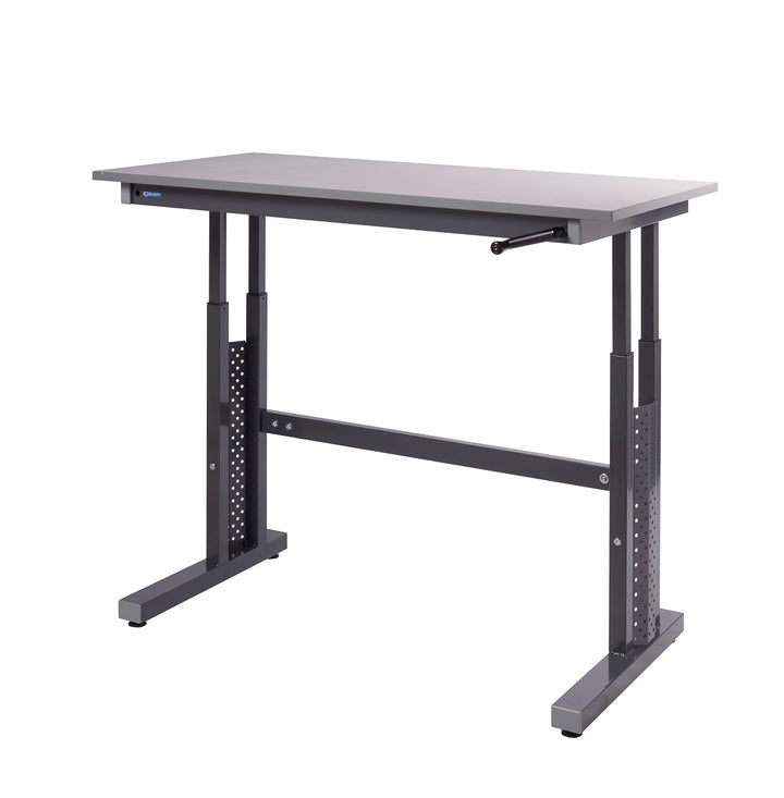 Adjustable Height Workbench with Wood Worktop | First Mats