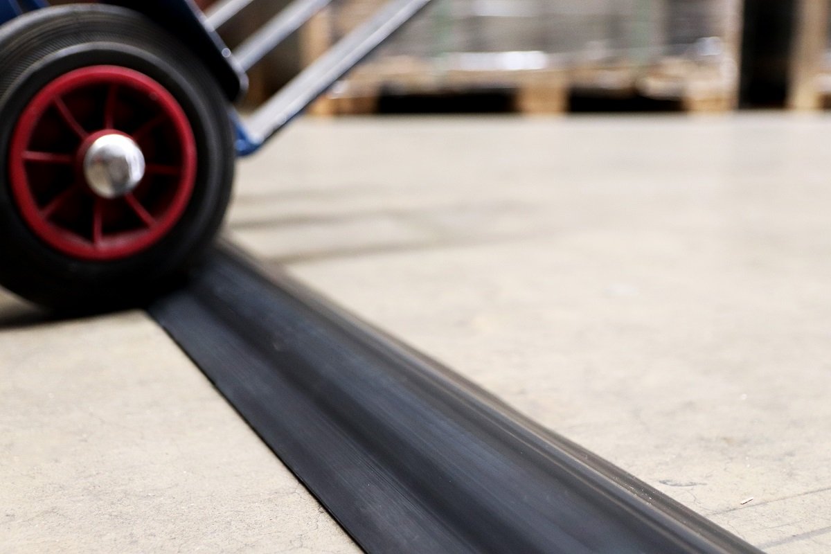 Heavy-Duty Dual Channel Cable Protectors | First Mats