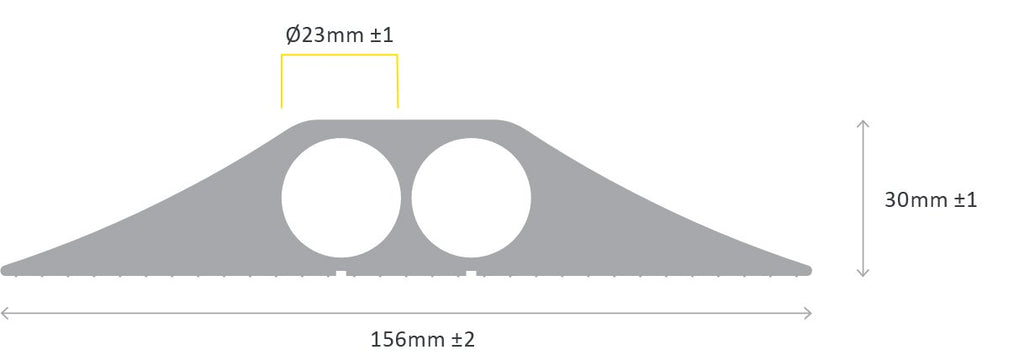 Heavy-Duty Dual Channel Cable Protectors | First Mats