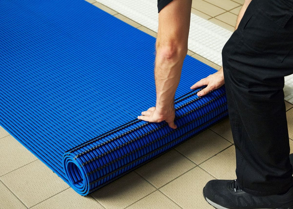 Ribbed Mosque Wudu Ablution Area Matting | First Mats