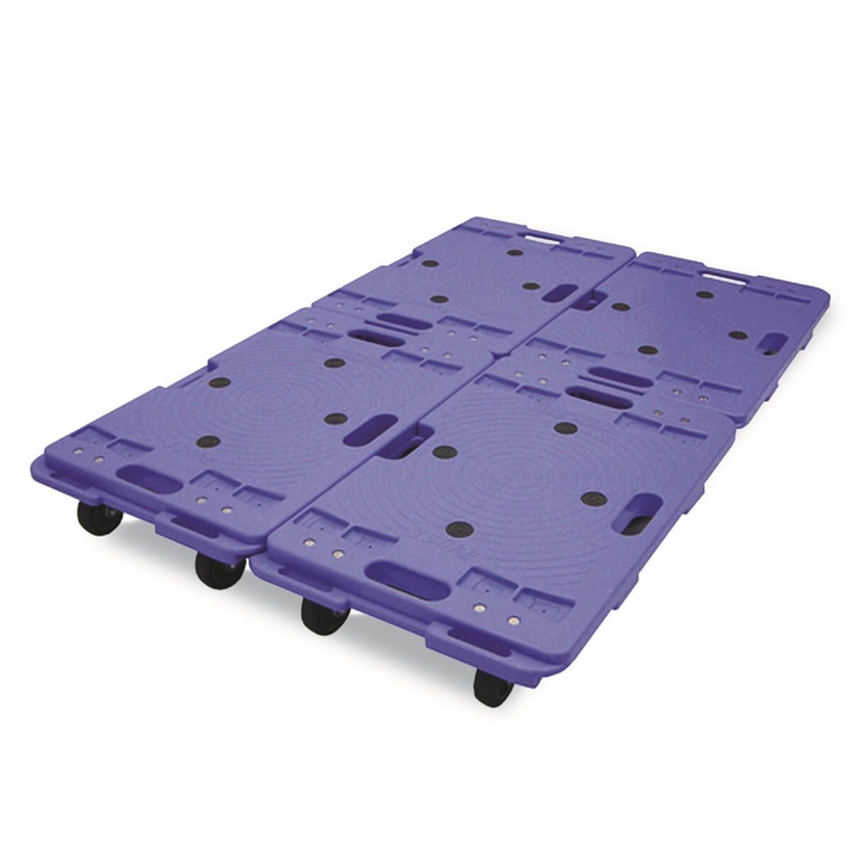 Modular Blue Connecting Plastic Dollies - 150kg Capacity