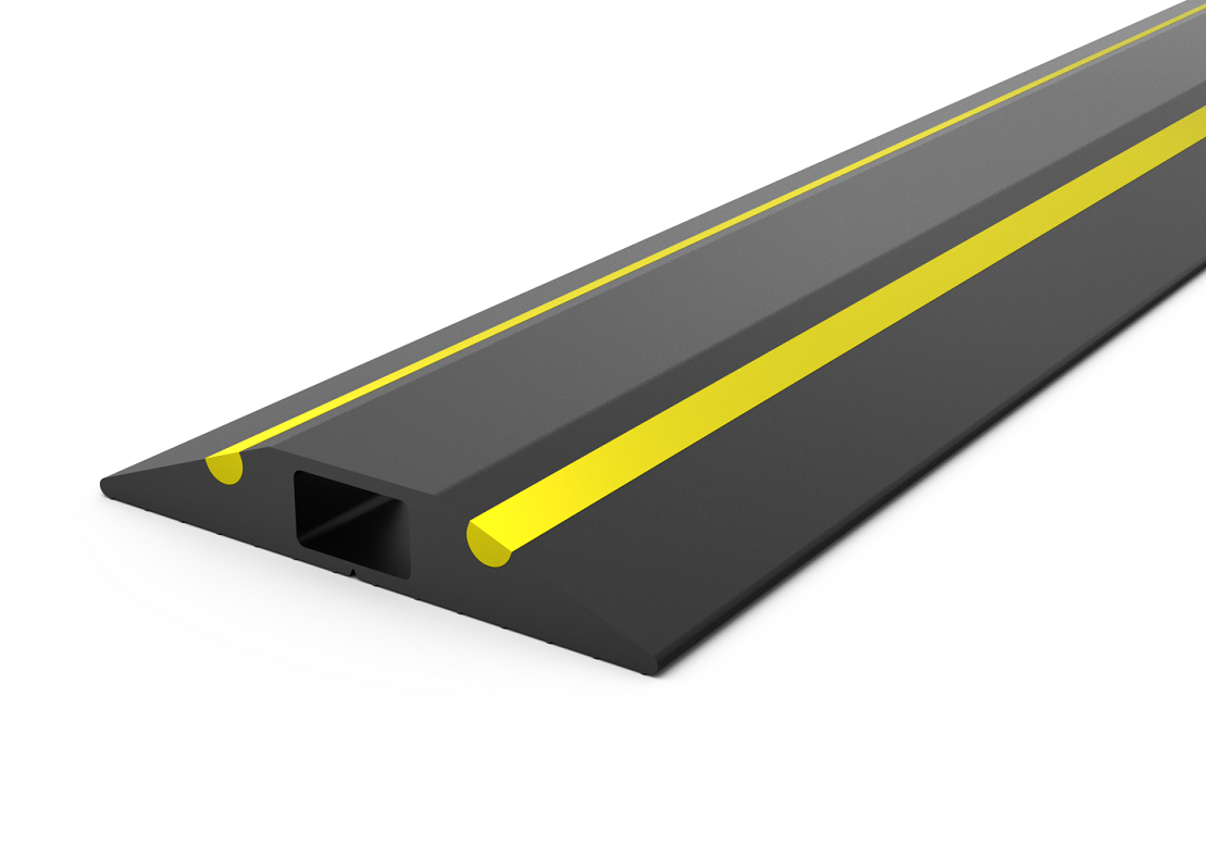 Cable Protector with Yellow Stripes (3m Long) | First Mats