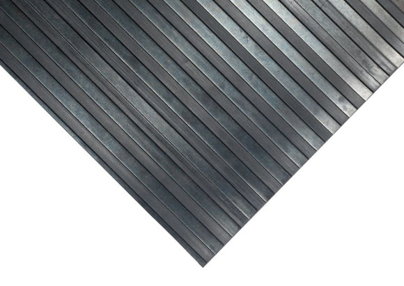 Wide Ribbed Rubber Matting Roll | First Mats UK